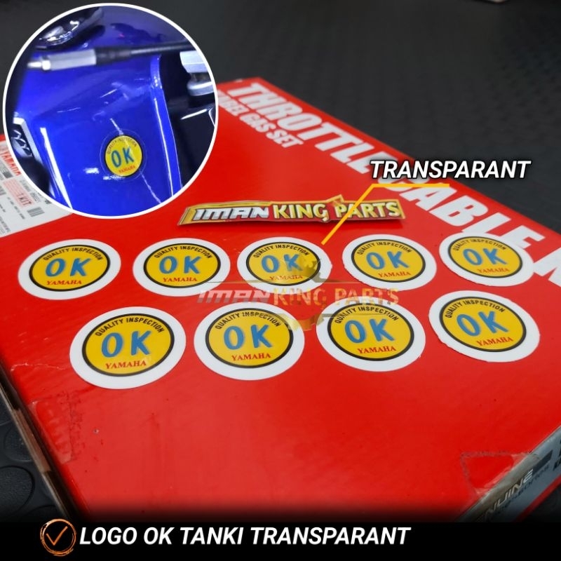 Jual STIKER LOGO OK TANKI RX KING TRANSPARANT | Shopee Indonesia