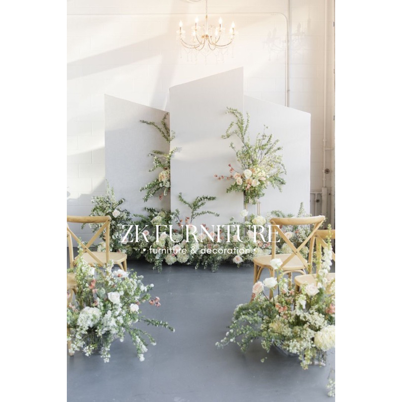 Jual pelaminan backdrop triplek / backdrop pernikahan triplek ...