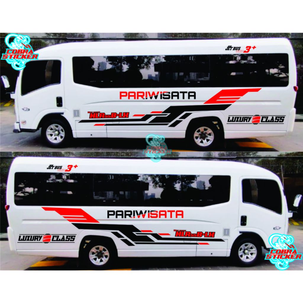 Jual STICKER STIKER JET BUS MOBIL TREVEL ELF GIGA LONG STICKER BODY ...