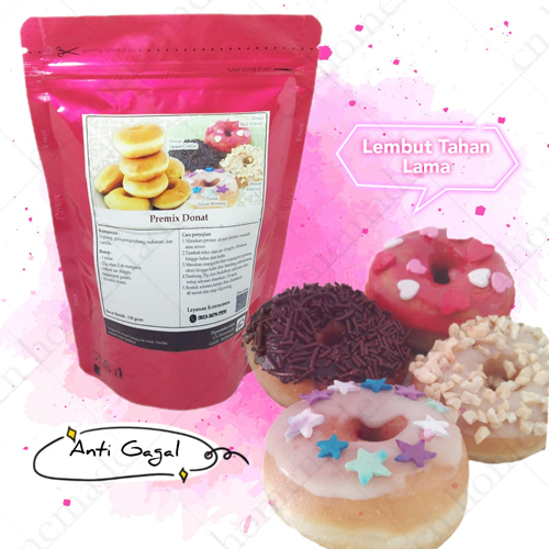 Jual Premix Donat Anti Gagal (Complete Dan Free Topping) | Shopee Indonesia