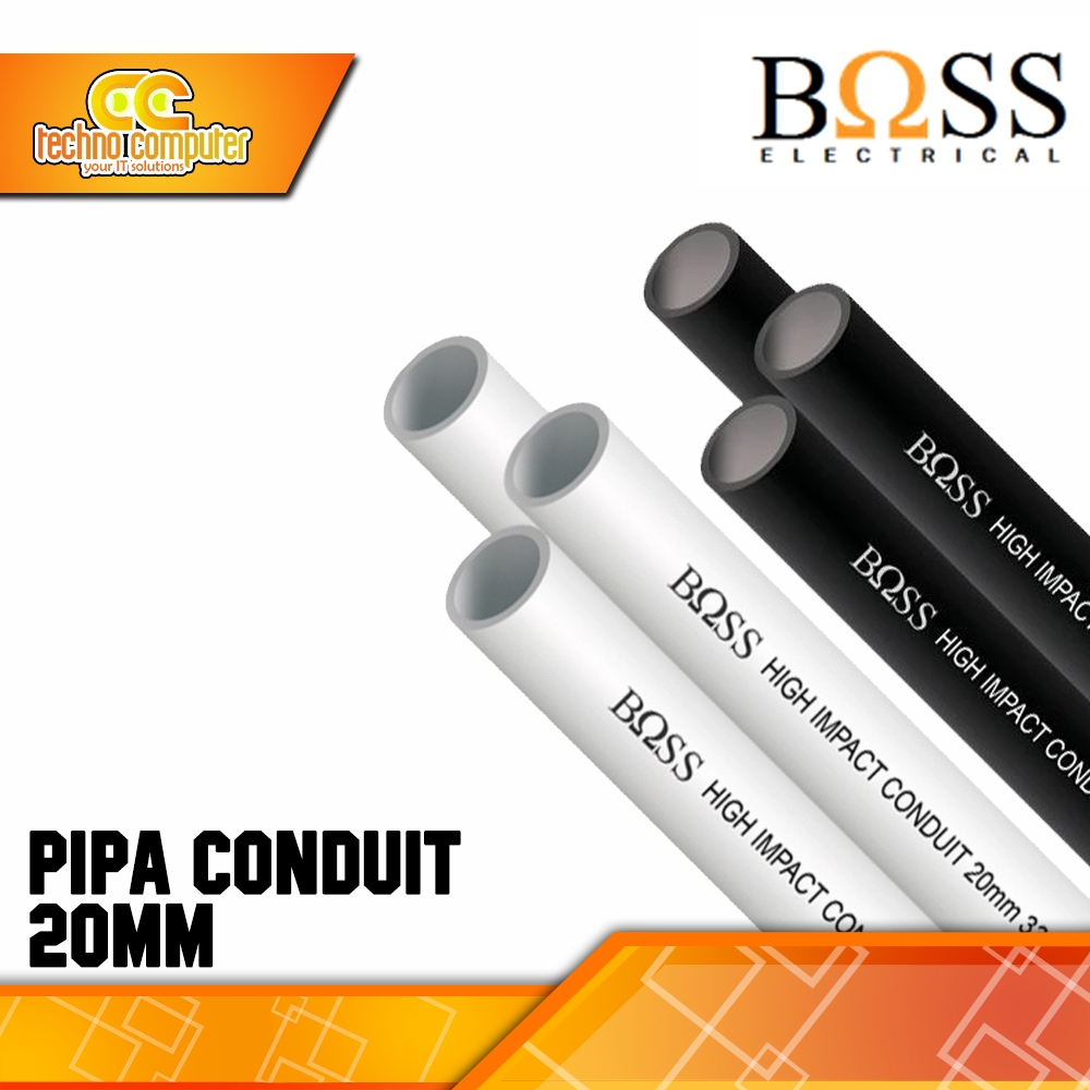 Jual BOSS PIPA CONDUIT 20mm Hitam / Putih | Shopee Indonesia