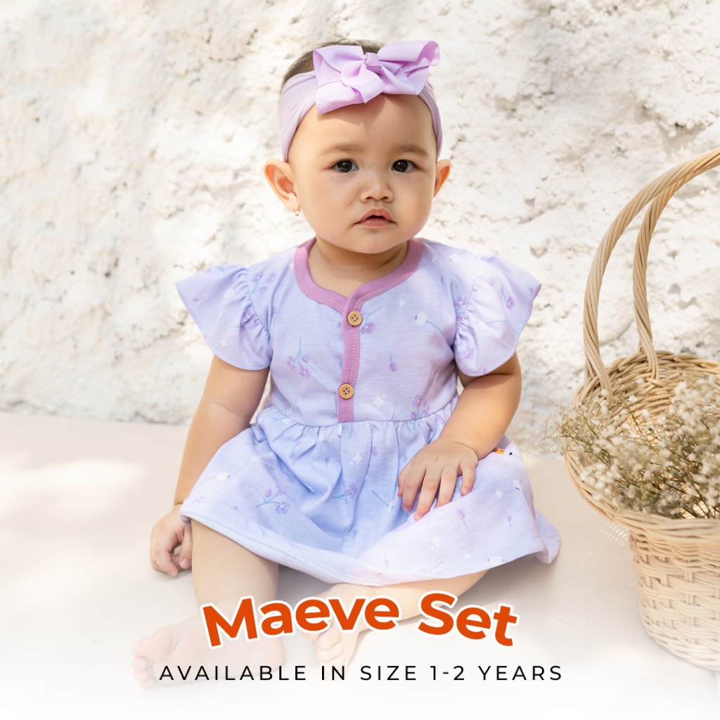 Jual KABOCHAN Setelan Katun Fullprint Bayi Perempuan 1-2 Tahun | Maeve ...