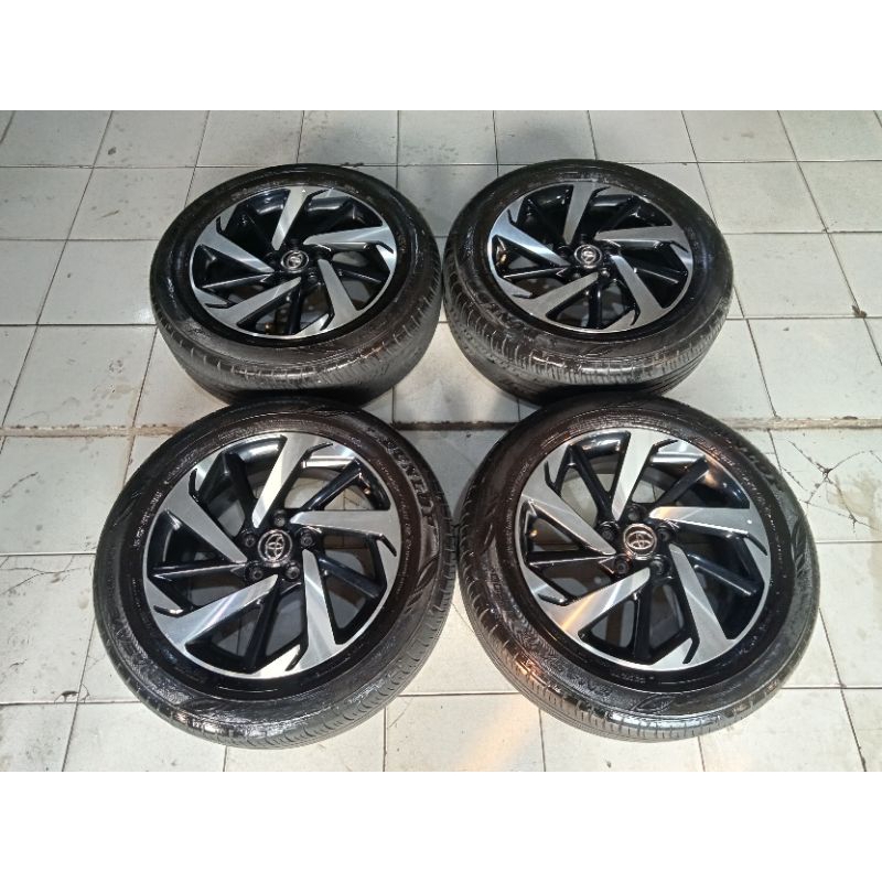 Jual Velg Mobil Copotan Rush Ring 17+ban Dunlop Lebar 6,5 Et 50 baud ...