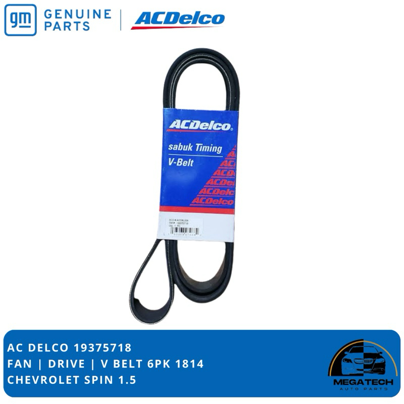 Jual FAN BELT CHEVROLET SPIN 1.5 1500 6PK 1814 ORIGINAL AC DELCO ...