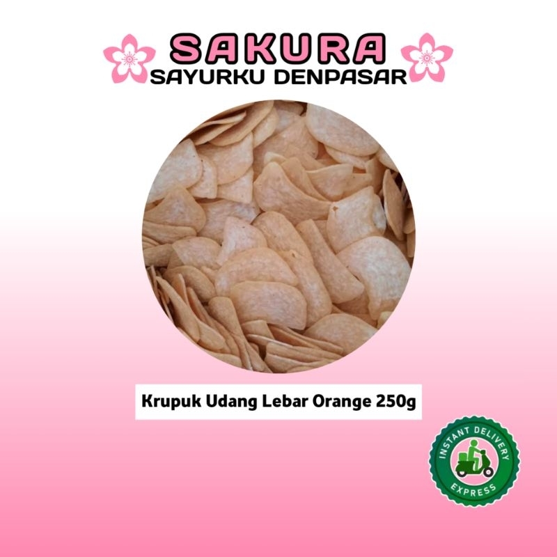 Jual Kerupuk Udang Lebar Oren & putih 250g - SAKURA | Shopee Indonesia
