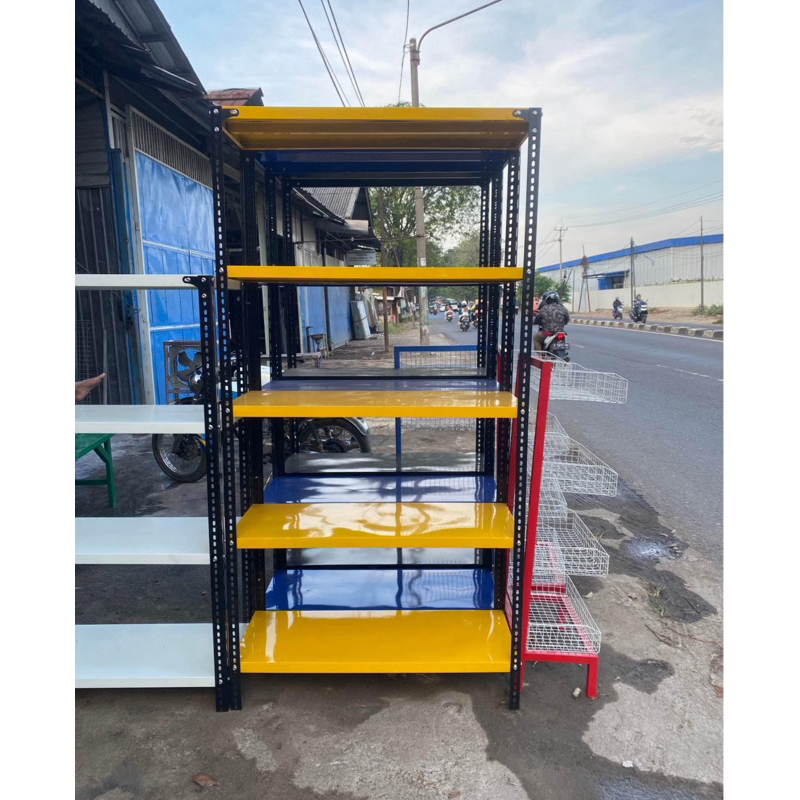 Jual Rak siku besi untuk rak arsip kantor ready stok varian warna ...
