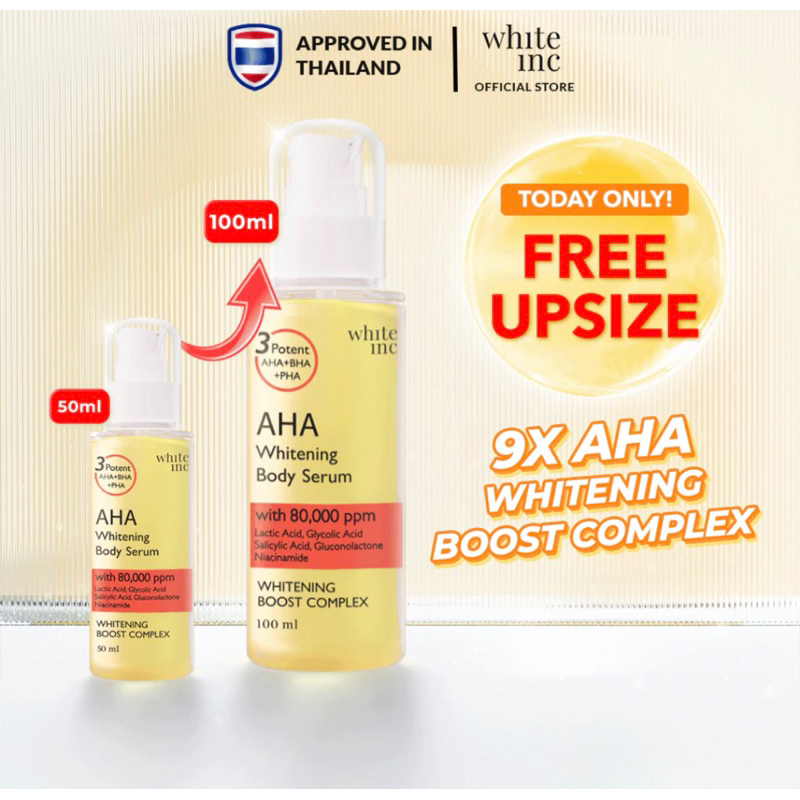 Jual [100Ml] WHITEINC AHA Body Serum To whitening& Moisturising Hanbody ...