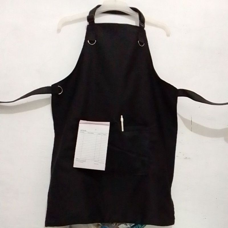 Jual Celemek Masak Coklat Barista Chef Apron Barista Rafi | Shopee ...