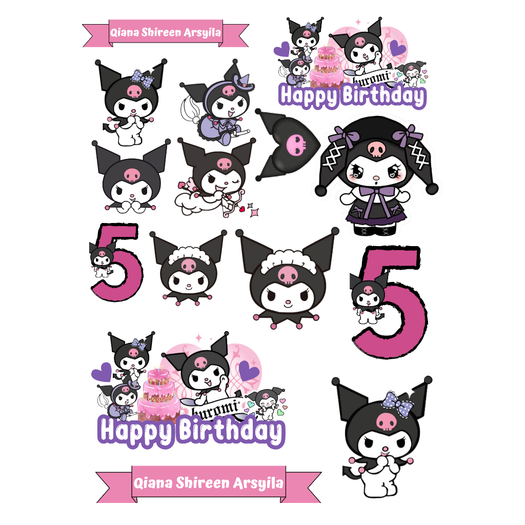 Jual Topper kue ulang tahun anak kuromi best seller | Shopee Indonesia