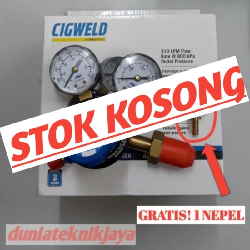 Jual Regulator Oxygen Oksigen merek Cigweld cutskill 251 800kPa ...
