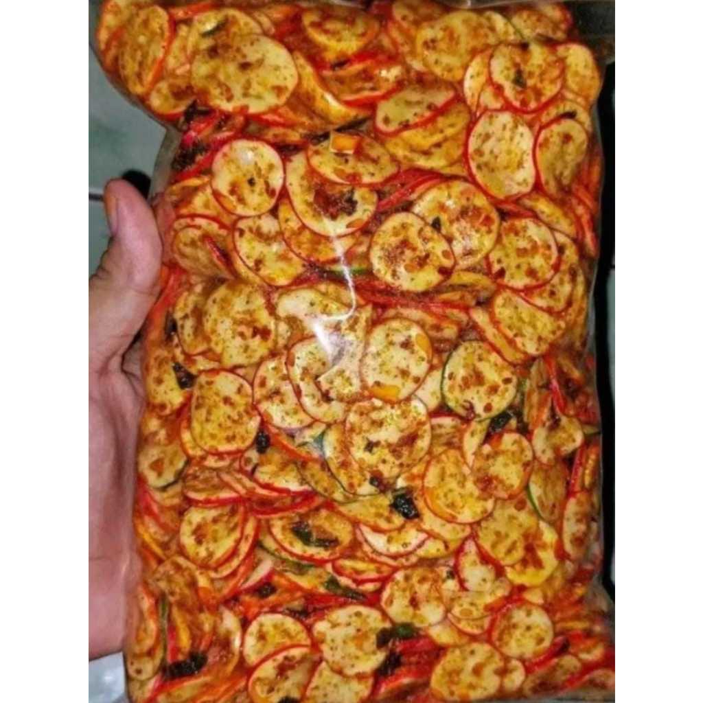Jual seblak kerupuk bawang/kerupuk seblak/sebring kerupuk warna/kerupuk ...