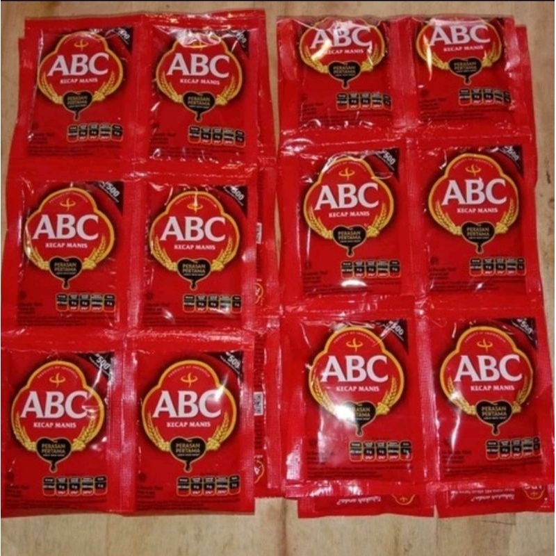 Jual ABC KECAP SACHET 1 RENTENG ISI 12 SACHET X 15ML | Shopee Indonesia