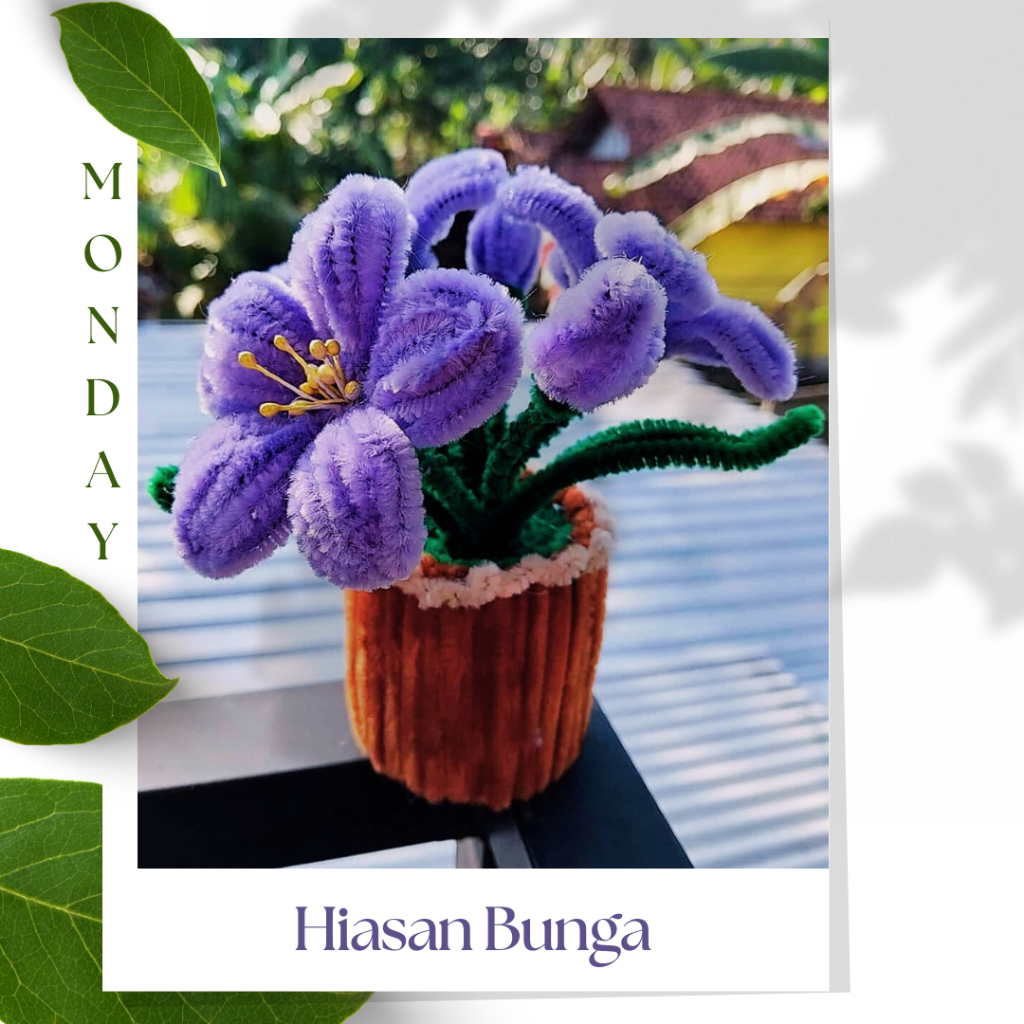 Jual Hiasan Bunga Terbuat Dari Kawat Bulu (Bisa Custom Design) | Shopee ...
