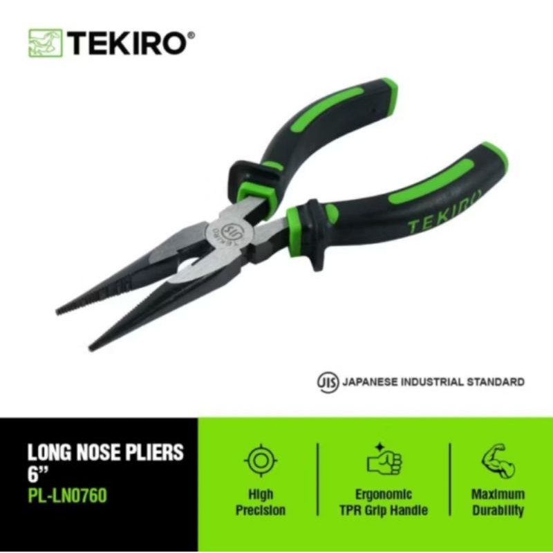 Jual TEKIRO tang LANCIP 6 INCH long nose pliers 6inch tang cucut 6 ...