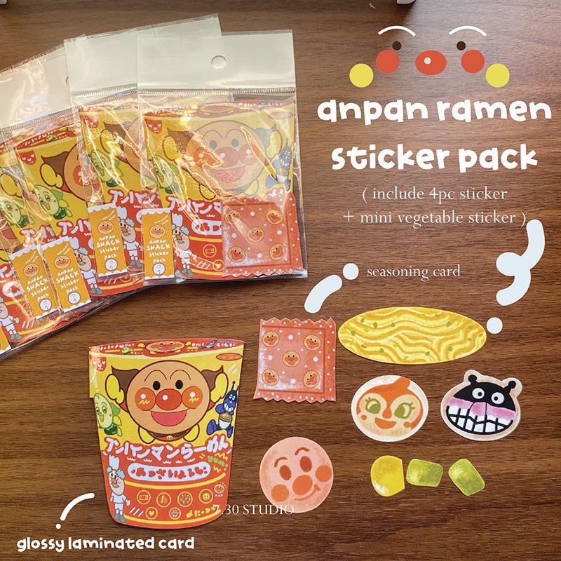 Jual Anpan snack sticker pack - Ramen & Biscuit anpan - stiker lucu ...