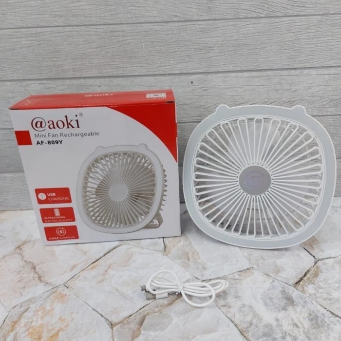 Jual Kipas Emergency Kipas Meja + Lampu AF-809Y Plus Aoki / Kipas Rias ...