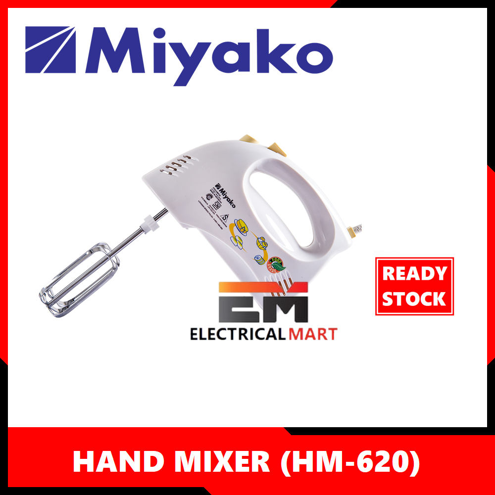 Jual MIYAKO Mixer Tangan HM-620 Pengaduk Kue Telur Bahan Makanan HM 620 ...