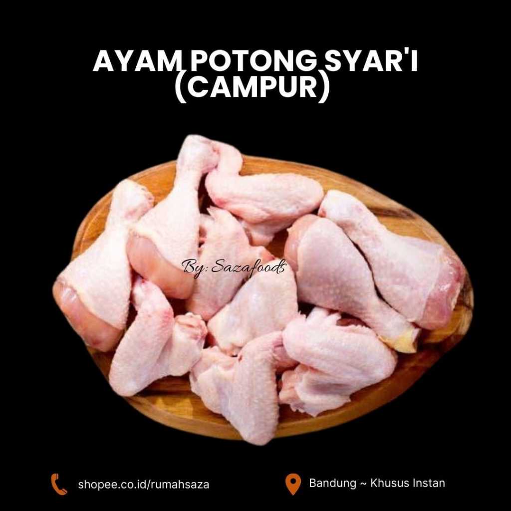 Jual AYAM POTONG CAMPUR 500GR BANDUNG SYARI BROILER FILLET PENGIRIMAN ...