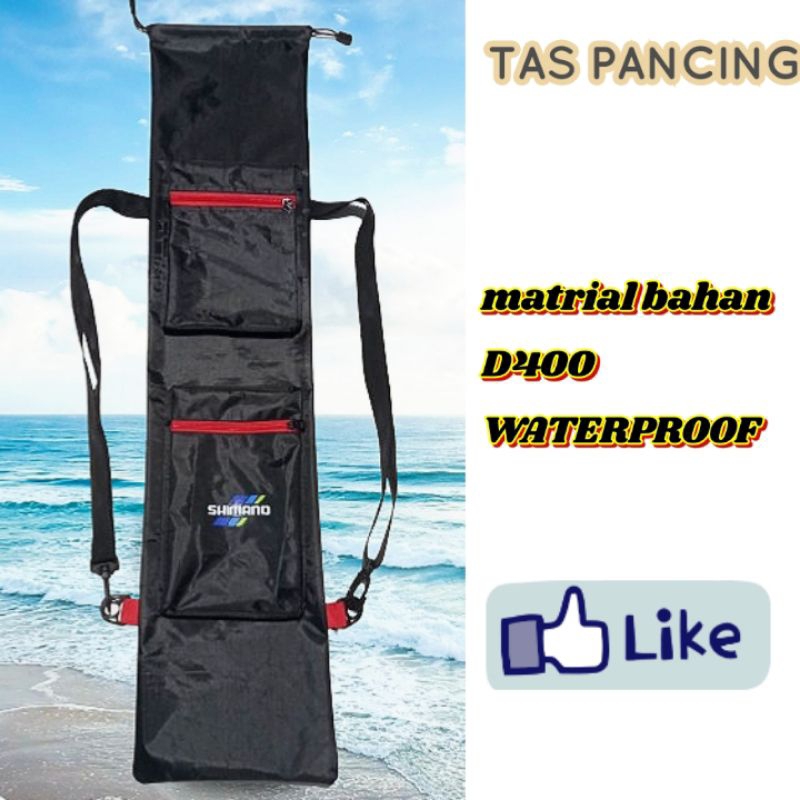 Jual Tas pancing model serut . tas joran tegek lebar 20 cm panjang 90 ...