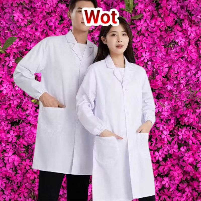 Jual Jas Laboratium Lengan Panjang Seragam medis Jas Praktek Dokter ...