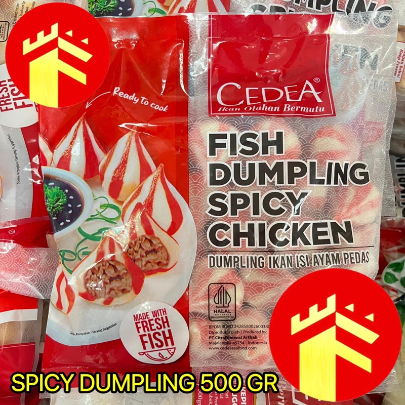 Jual CEDEA SPICY DUMPLING CHICKEN 500 GR FISH DUMPLING SPICY CHICKEN ...
