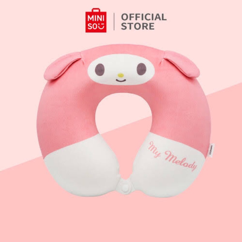 Jual MINISO x Sanrio neck Pillow / Bantal Leher sanrio My melody ...