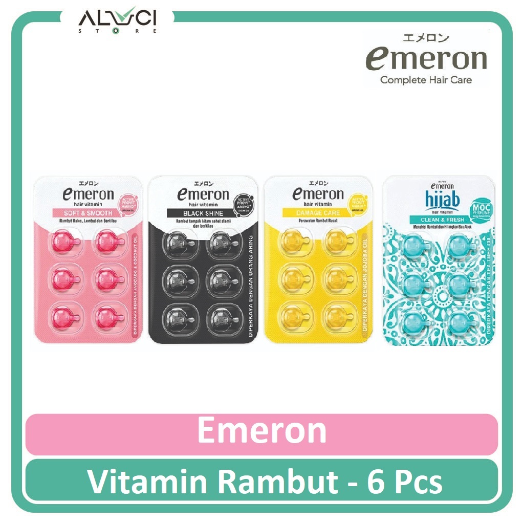 Jual Emeron Vitamin Rambut Hair Vitamin Blister - Isi 6 Kapsul | Shopee ...