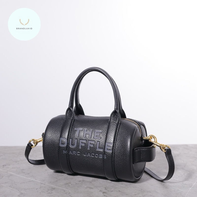 Jual Marc Jacobs Mini Duffle Top Handle Shoulder Bag in Black Leather ...