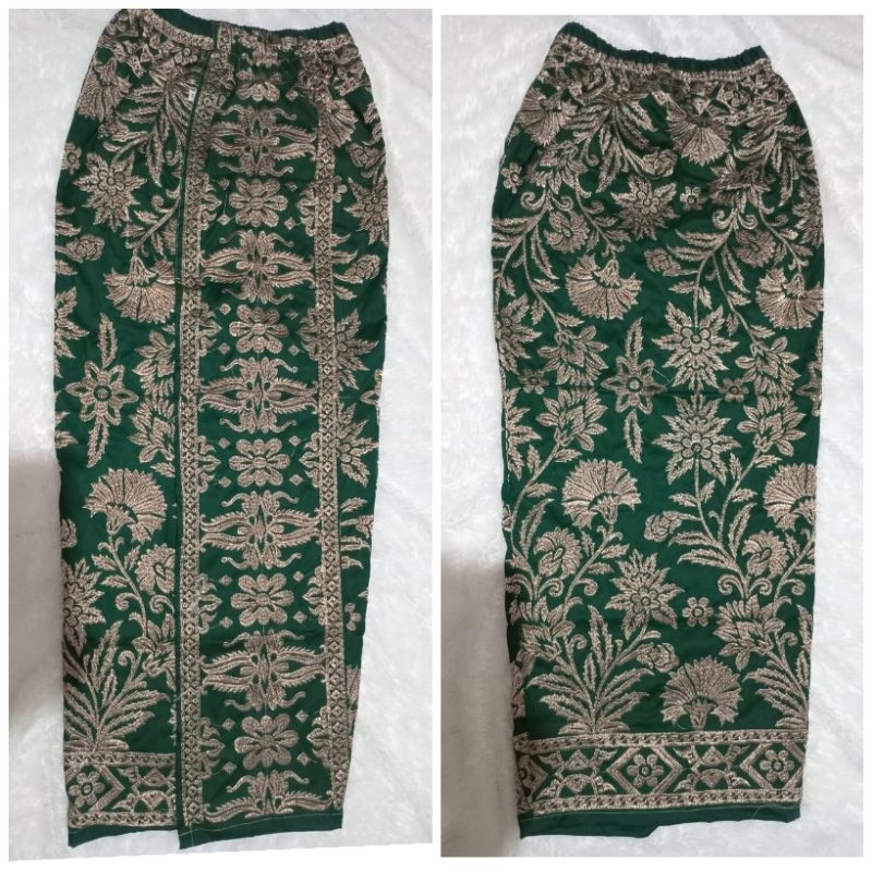 Jual kamen bordil premium motif "TERATAI"set sldng /kamen jadi/rok bali ...