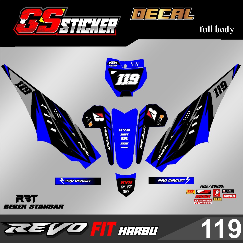 Jual DECAL STICKER FULL BODY MOTOR RBT REVO FIT RBT BEBEK MODIF ...