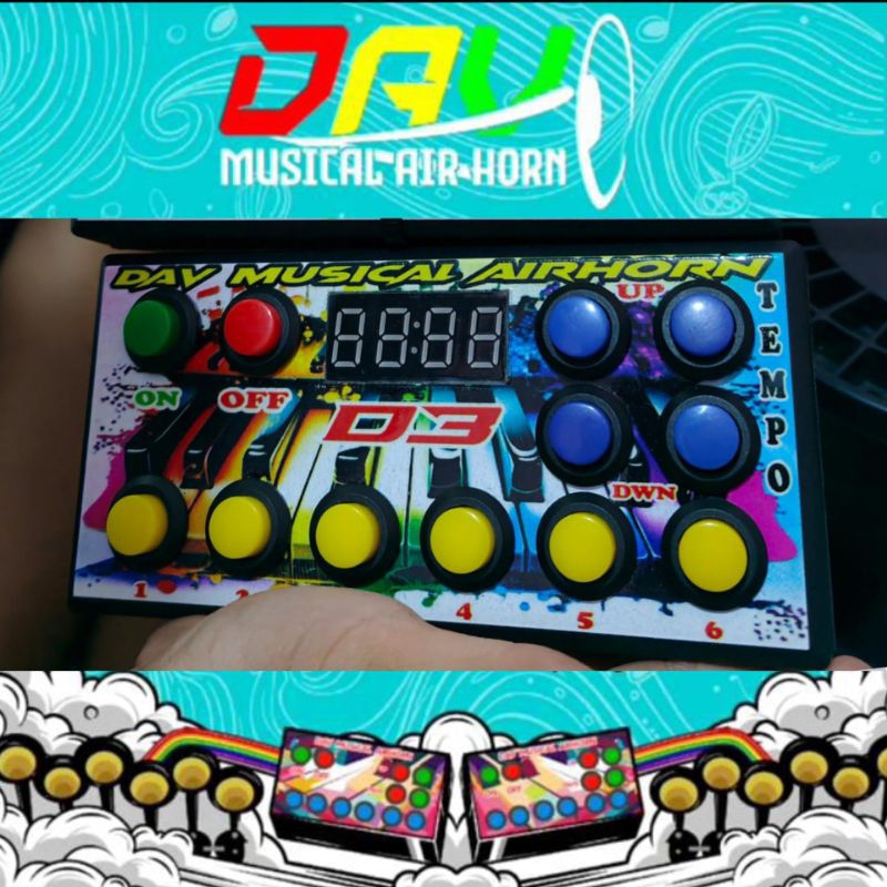 Jual Modul Telolet Viral DAV MUSICAL AIRHORN D3 Full Update | Shopee ...