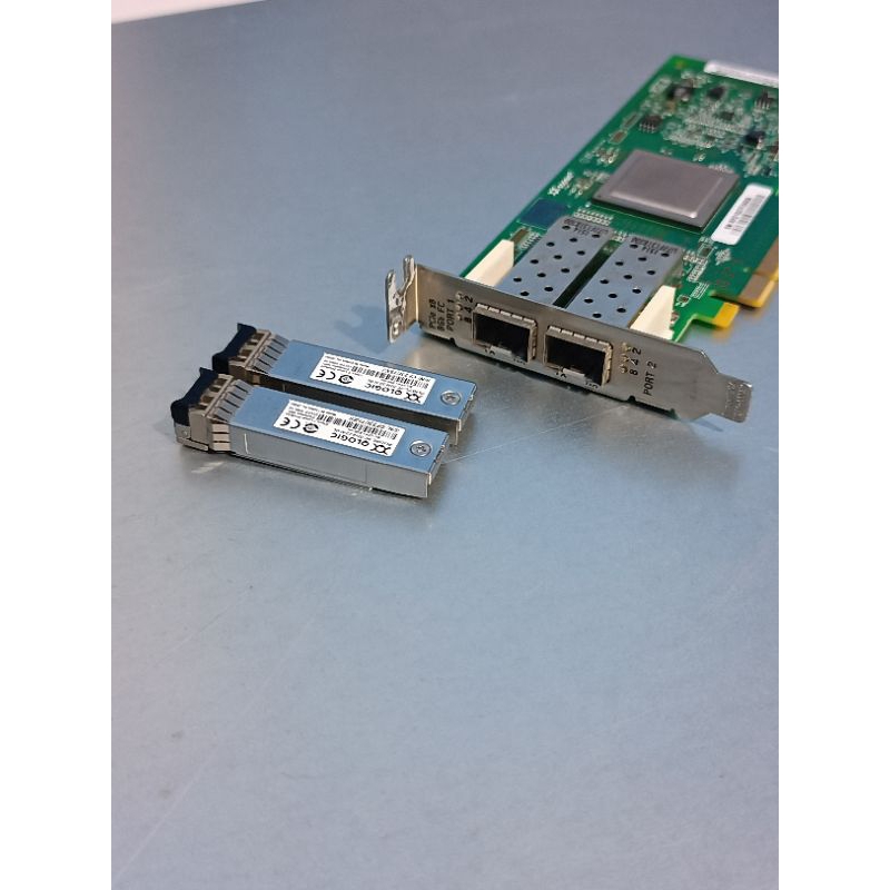 Jual Qlogic QLE2565 Dual Port SFP 8Gbps Fiber channel Pcie Express ...