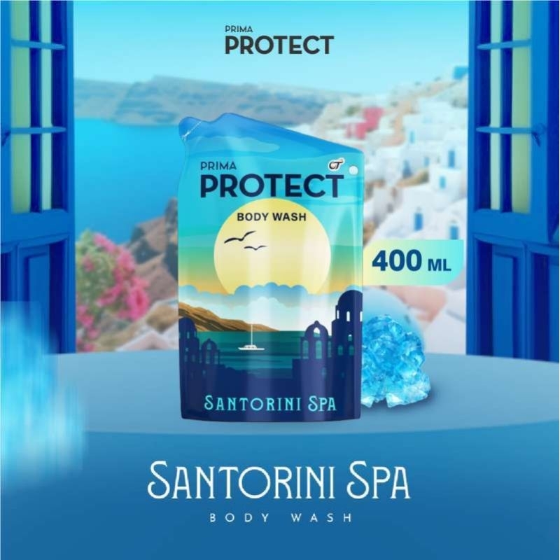 Jual Prima Protect Body Wash Pch 400 ml Santorini SPA | Shopee Indonesia