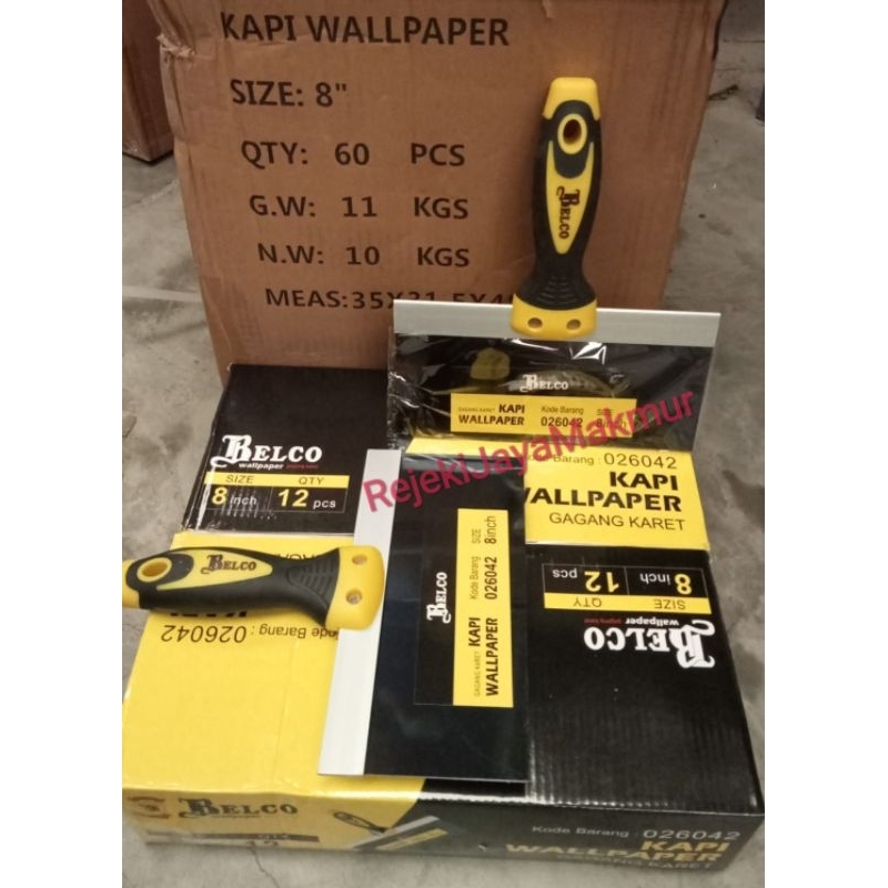 Jual BELCO Skrap Gagang Kape Side Scraper Kapi Gg Karet Lebar 8 Inch ...