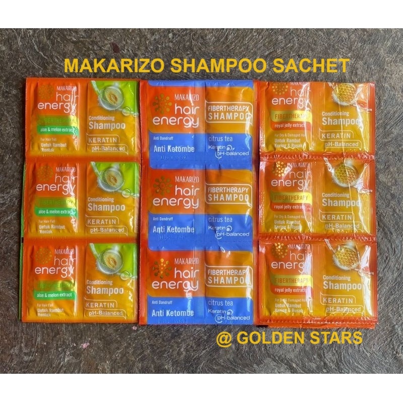Jual Makarizo Hair Energy Shampoo & Conditioning Renceng Sachet 9 ML ...