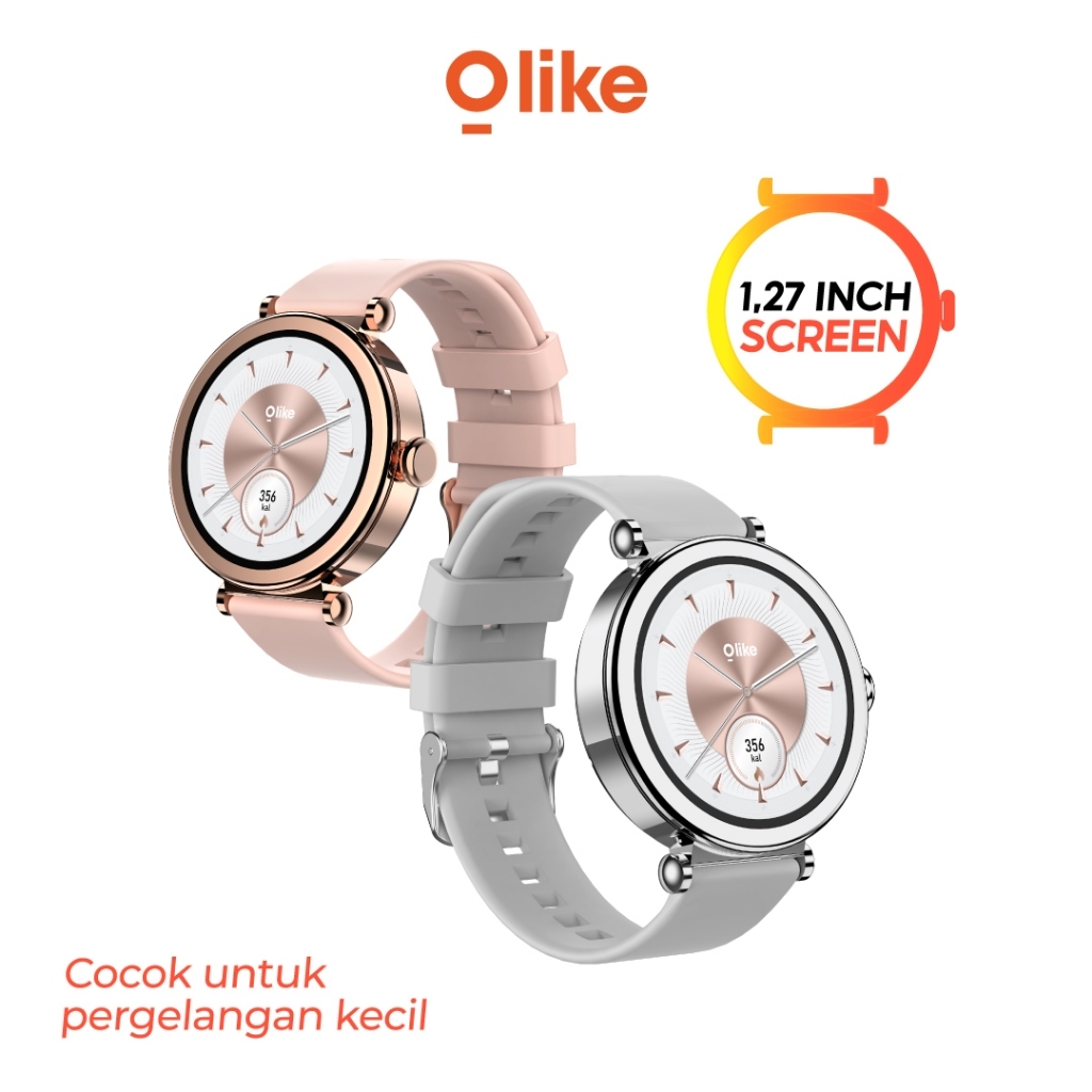 Jual OLIKE Smart Watch FL01 Jam Tangan Wanita HD Display 1.27 Inch Full ...