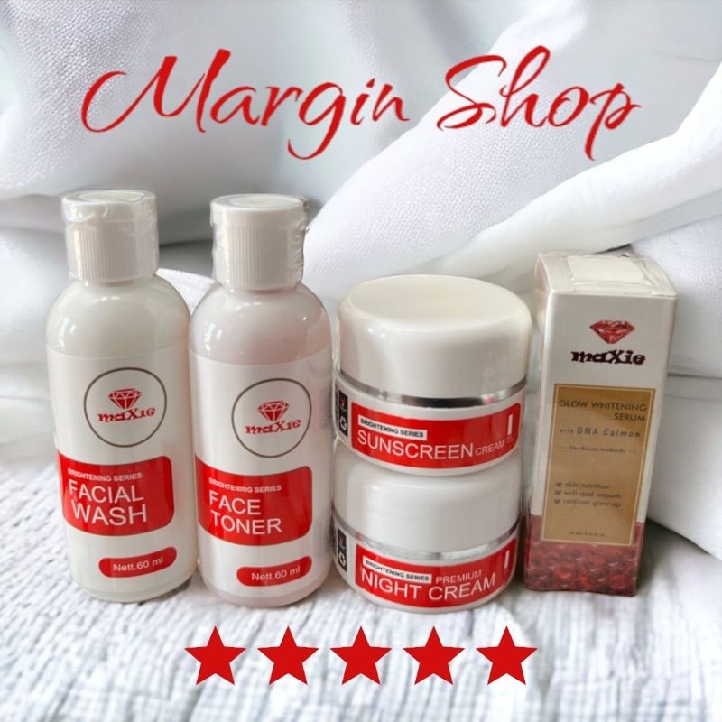 Jual PAKET 5 IN 1 MAXIE GLOW + SERUM DNA SALMON MAXIE | Shopee Indonesia