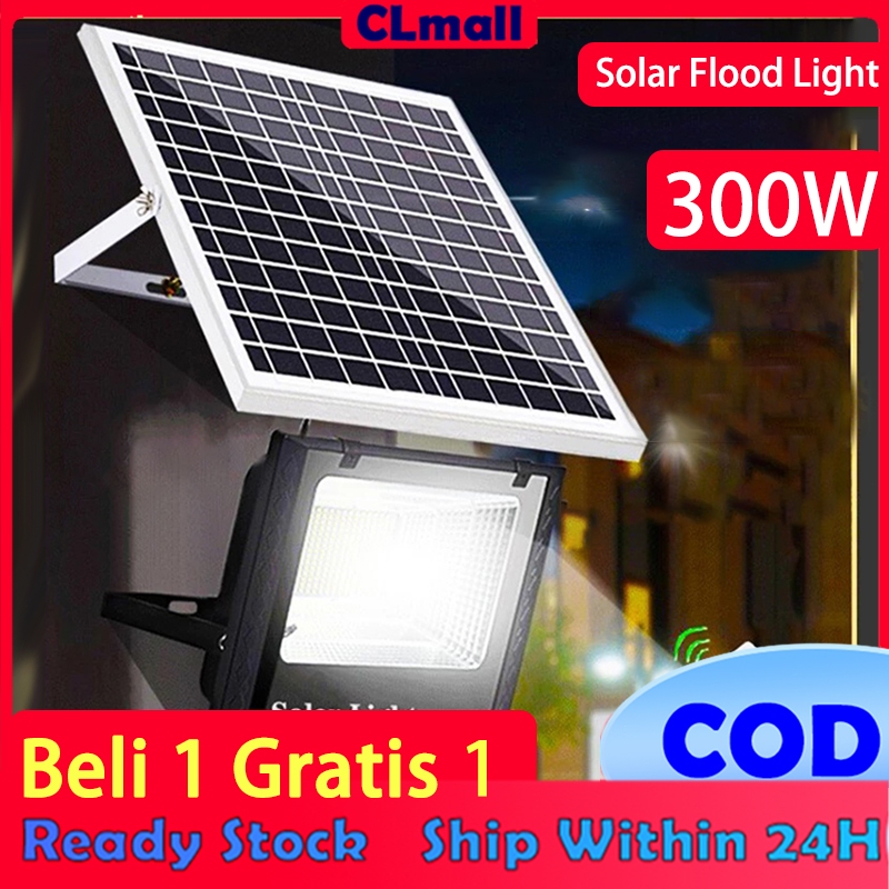 Jual [COD]Solar Light Lampu Panel Surya Tenaga 300Watts Led Outdoor ...