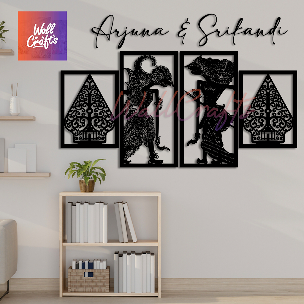 Jual WALL DECOR 3D WAYANG 4 PANEL (1 set ) / TEMA JAWA SRIKANDI ...