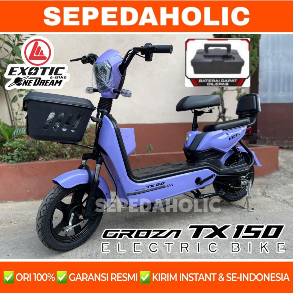 Jual Sepeda Listrik EXOTIC GROZA TX 150 180 BY PACIFIC 500 Watt ...