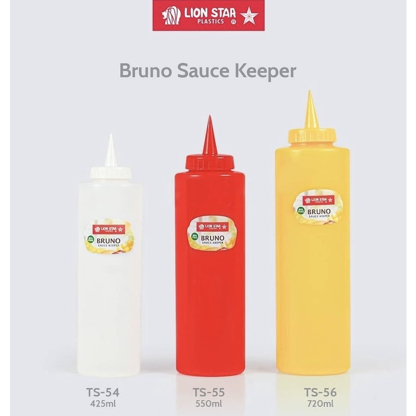 Jual Lion Star Botol Mayobaise Tutup Runcing Tempat Botol Sauce Bottle Sauce Keeper Bruno 425 ...
