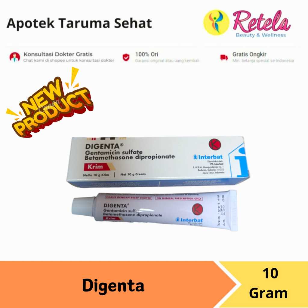 Jual Digenta Cream 10 g Kemasan Baru | Shopee Indonesia