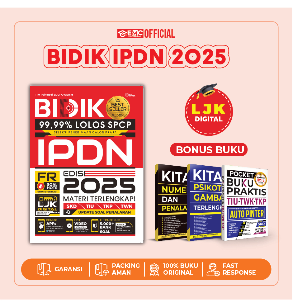 Jual EMC Buku IPDN 2025 Bidik 99,99% Lolos IPDN 2025 | Shopee Indonesia Jual EMC Buku IPDN 2025 Bidik 99,99% Lolos IPDN 2025 | Shopee Indonesia