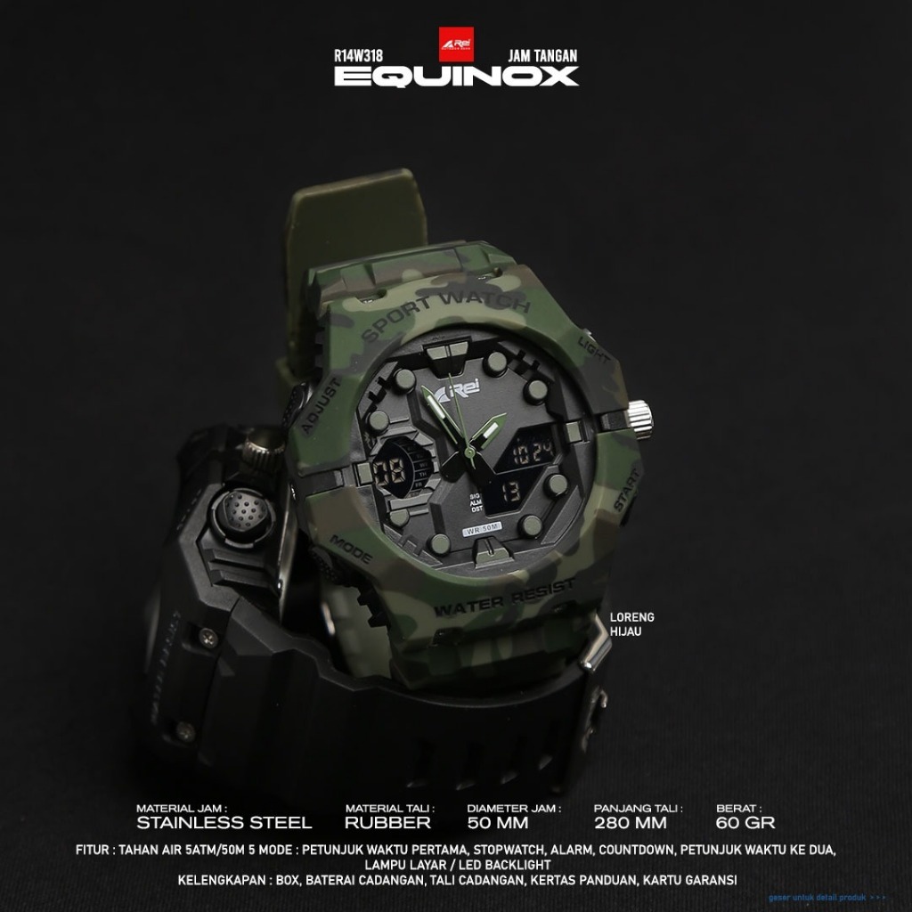 Jual Jam Tangan / Watch Analog-Digital Pria Equinox Arei Outdoorgear ...