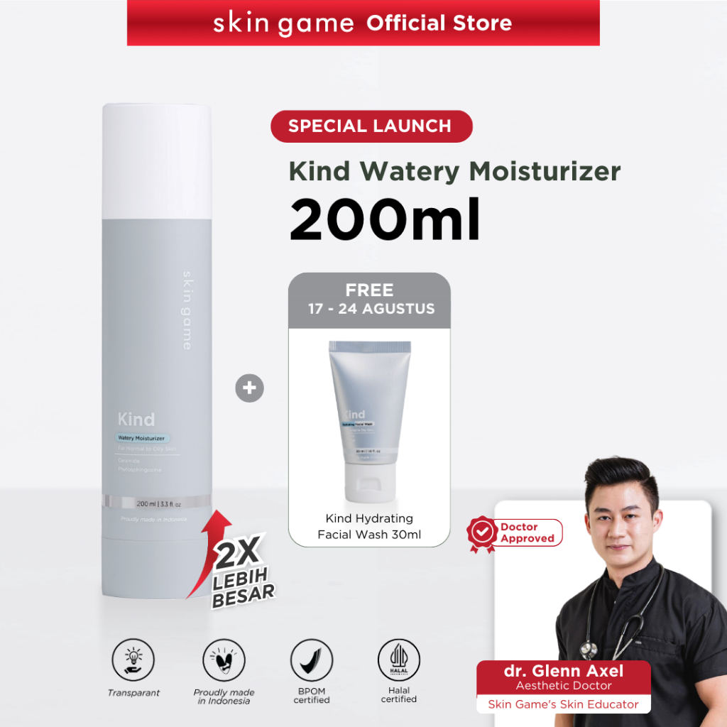Jual Skin Game Kind Watery Moisturizer - Pelembab Wajah (Skin Barrier ...