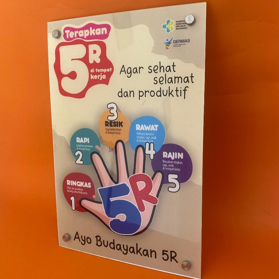Jual Poster Akrilik Ayo Budayakan 5R-Poster Terapkan 5R(Ringkas, Rapi ... Jual Poster Akrilik Ayo Budayakan 5R-Poster Terapkan 5R(Ringkas, Rapi ...