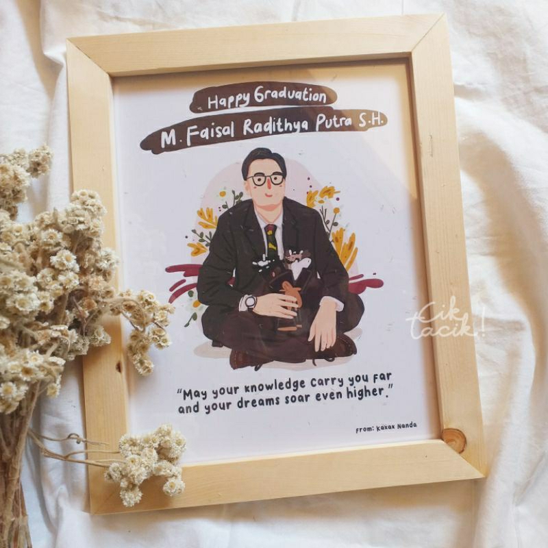 Jual Custom kado & hadiah "Ilustrasi/Illustration begron" Bonus Foto ...