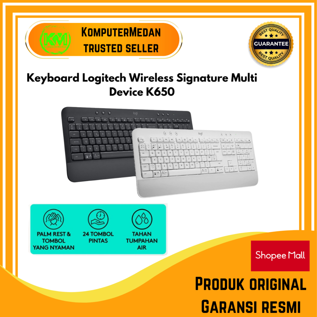 Jual Keyboard Logitech Wireless Signature Multi Device K650 | Shopee ...