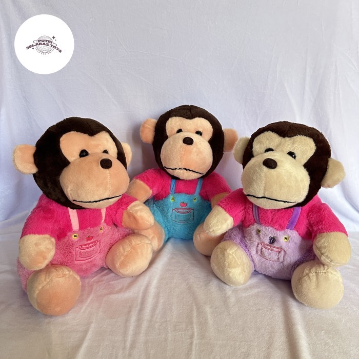 Jual Boneka Mainan Anak Karakter Monyet Monkey Ungu Pink Biru - Toys ...