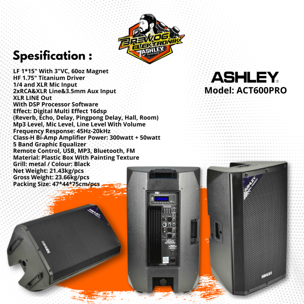 Jual ORIGINAL BREWOG ASHLEY ACT600 PRO | Shopee Indonesia